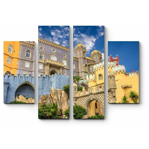 Модульная картина Красочный замок Синтра в Португалии150x113