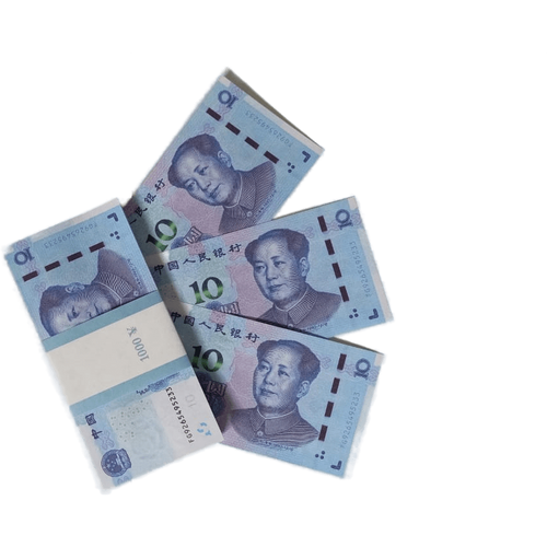 Деньги сувенирные игрушечные купюры номинал 10 китайских юаней - 1 пачка