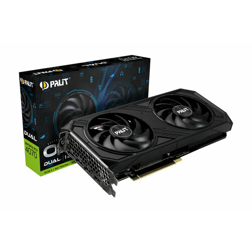 Видеокарта PALIT GeForce RTX 4070 Dual OC 12GB (PA-RTX4070 DUAL OC) (NED4070S19K9-1047D) RTL