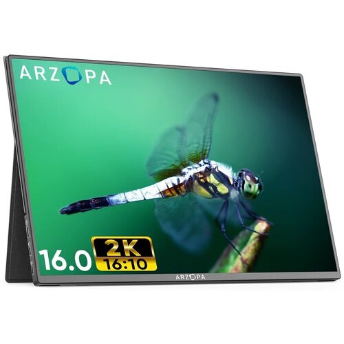 16" Портативный монитор ARZOPA A3C 2K 144Hz, черный