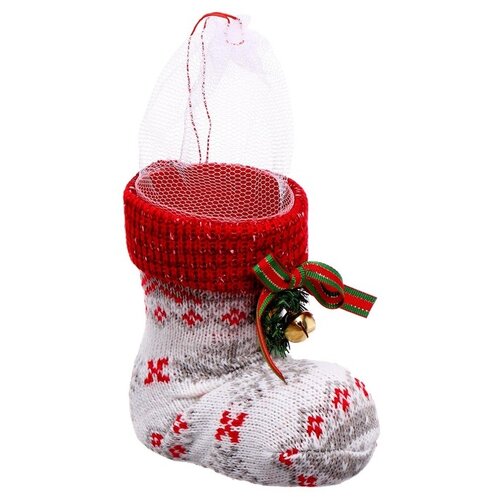 Конфетница Страна Карнавалия "Сапожок", с рождественским венком, подарочная упаковка