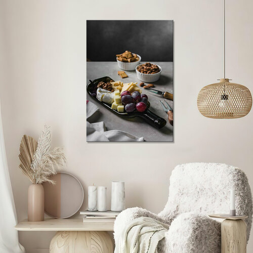Картина/Картина на холсте для интерьера/Картина на стену/Картина для кухни/ - Сырная тарелка 40х60
