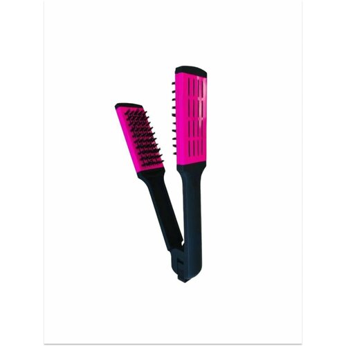 Расческа с зажимом для выпрямления волос Keratin Tools Розовая