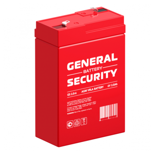 Аккумулятор General Security 6V / 2.8Ah (GS 2.8-6) ИБП / весы / касса / фонарик