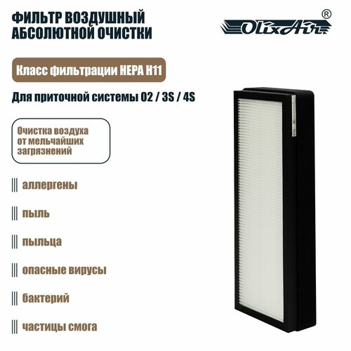 Фильтр воздушный HEPA H11 (для приточной системы O2/3S/4S). TH11