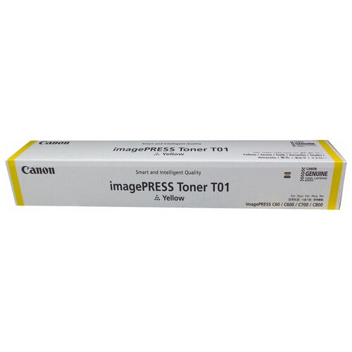Картридж Canon T01 Y (8069B001), 38500 стр, желтый