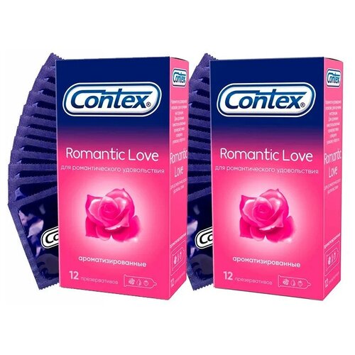 Презервативы Contex Romantic Love, 2 уп. по 12 шт.