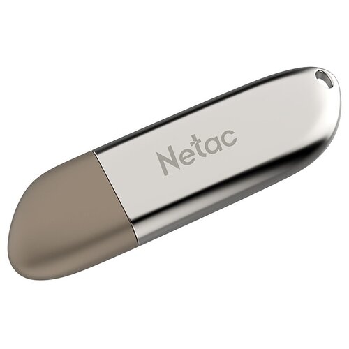 Флешка Netac U352 USB 3.0 32 ГБ, 1 шт., серебристый/бежевый