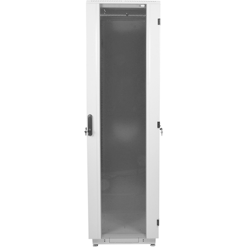 ЦМО Шкаф телекоммуникационный напольный 42U (600x800) дверь стекло, цвет чёрный