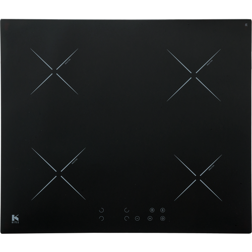 Варочная панель индукционная Kitll KHI 6001 BLACK 4 конфорки 60x52 см цвет чёрный