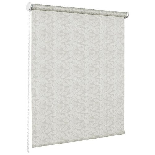 Рулонная штора Эскар миниролло Лиаф, 43х160 см, белый