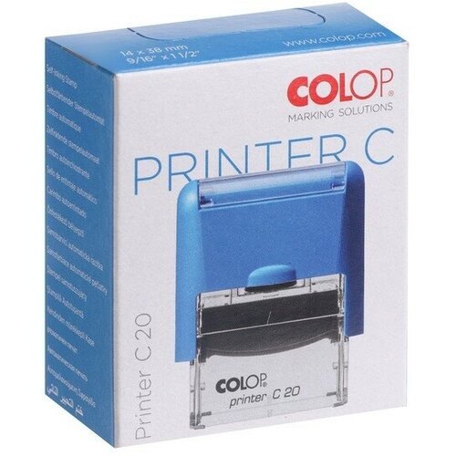 COLOP Оснастка для штампа автоматическая COLOP Printer Сompact 20, 38 x 14 мм, корпус красный