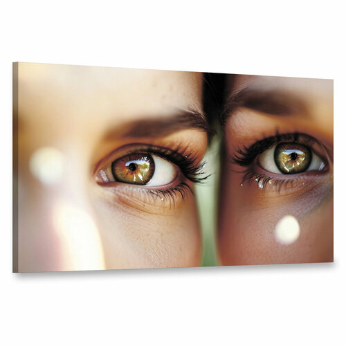Интерьерная картина 100х60 "Любовь в глазах"