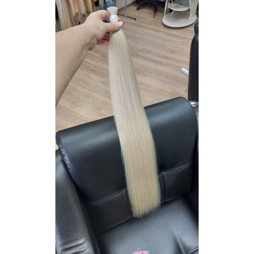 Натуральные волосы для наращивания блонд 70см цвет 60, премиального качества
