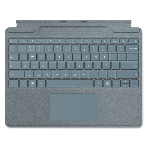 Клавиатура Microsoft Surface Pro X/8/9 Signature Keyboard Alcantara (Ice Blue) RUS