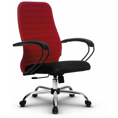 Компьютерное офисное кресло mетта SU-СК130-10, СН, Красное/Черное