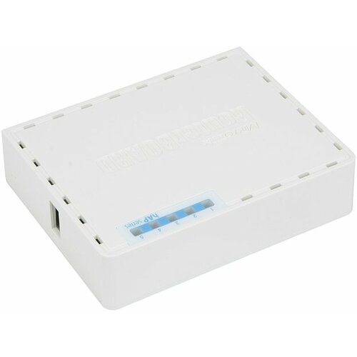 Беспроводной маршрутизатор MikroTik Беспроводной маршрутизатор MikroTik hAP ac lite RB952Ui-5ac2nD WiFi + 4 порта LAN 100Мбит/сек. + 1 порт WAN 100Мбит/сек. + 1 порт USB (ret)