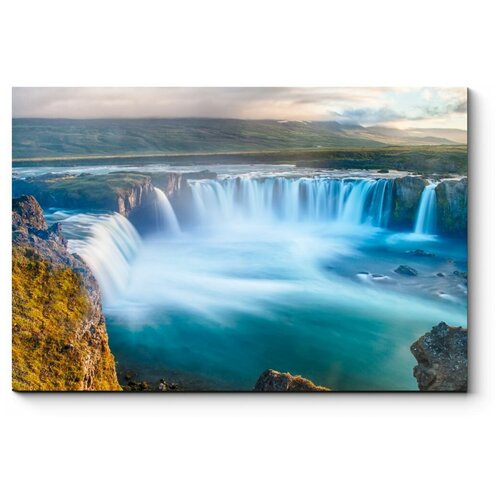 Модульная картина Годафосс — водопад в Исландии 120x80