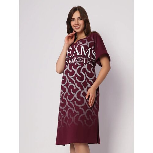 Платье Style Margo, размер 58, бордовый
