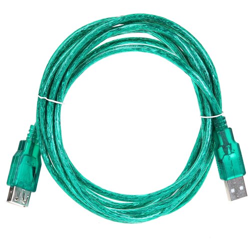 Удлинитель Aopen USB - USB (ACU202-3MTG), зеленый/прозрачный
