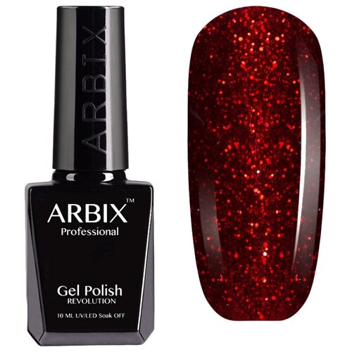 Arbix Гель-лак Classic (glitter), 10 мл, 50 г, 084 Мулен Руж