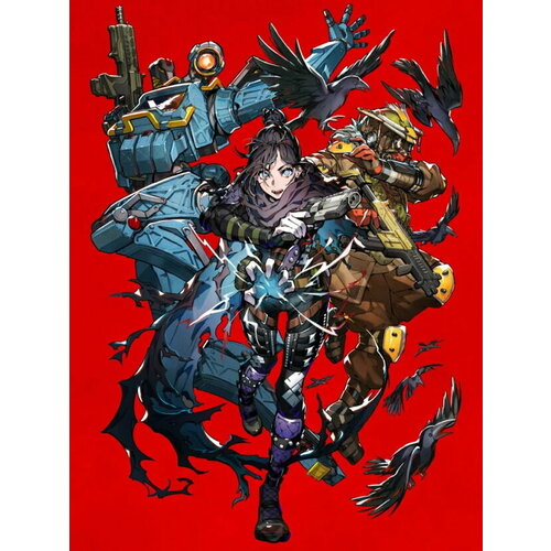 Плакат, постер на бумаге Apex Legends/игровые/игра/компьютерные герои персонажи. Размер 30 х 42 см