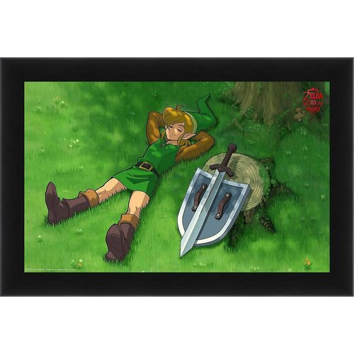Плакат, постер на холсте Zelda. Размер 30 х 42 см