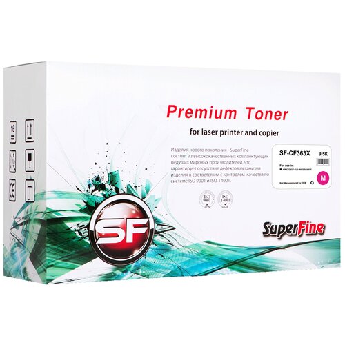 Картридж SuperFine SF-CF363X, 9500 стр, пурпурный