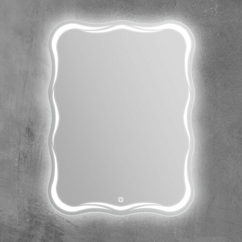 Зеркало с встроенным светильником и сенсорным выключателем BelBagno SPC-OND-600-800-LED-TCH