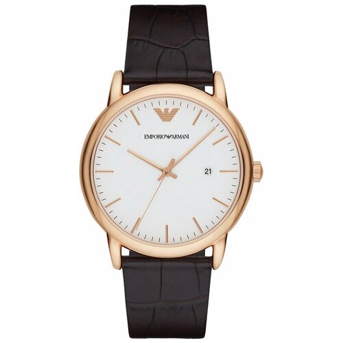 Наручные часы EMPORIO ARMANI Luigi AR2502, коричневый, белый