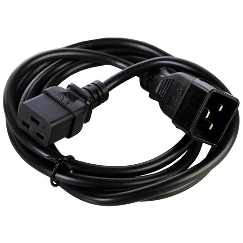 Кабель ЦМО IEC C19 - IEC C20 (R-16-Cord-C19-C20), 3 м, черный