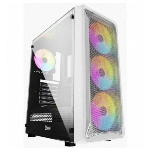 Корпус Powercase Mistral Z4 Mesh LED White mATX, ATX, Mini-ITX, Midi-Tower, без БП, с окном, подсветка, Audio, 2xUSB 2.0, USB 3.0 (CMIZW-L4)