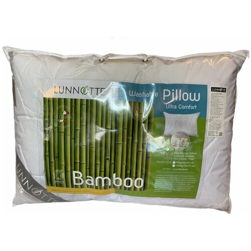 Подушка LUNNOTTE LNBPC50 Бамбуковое волокно, 50x70 см