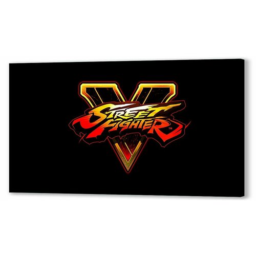 Плакат, постер на бумаге street fighter v, fighting, logo. Размер 30 х 42 см
