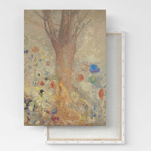 Картина на холсте, репродукция / Odilon Redon - The Buddha / Одилон Редон / Размер 40 x 53 см