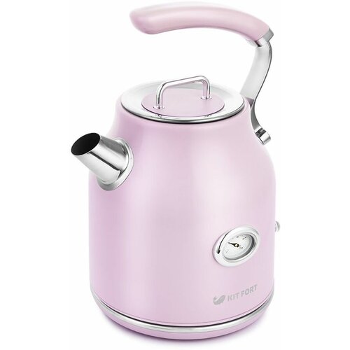 Чайник электрический KITFORT КТ-663-3, 2200Вт, розовый