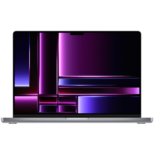 16.2" Ноутбук Apple MacBook Pro 16 2023 3456×2234, Apple M2 Pro 3.5 ГГц, RAM 16 ГБ, LPDDR5, SSD 512 ГБ, Apple graphics 19-core, macOS, MNW83B/A, серый космос, английская раскладка