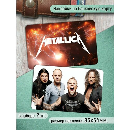 Наклейки на банковскую карту Metallica Стикеры Металлика 3
