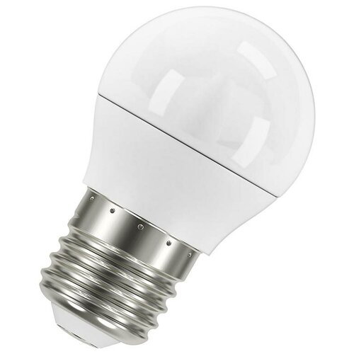 Лампа светодиодная LED 10 Вт E27 4000К 800Лм шарик 220 В (замена 75Вт) | код 4058075579927 | LEDVANCE (5шт. в упак.)