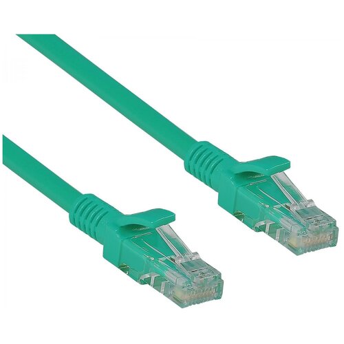 Патч-корд ExeGate UTP-RJ45-RJ45-C5e-PVC-CCA-0.3M, 0.3 м, зеленый