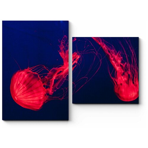 Модульная картина Алая медуза 150x113