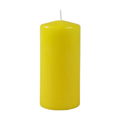 Свеча Омский Свечной Пеньковая 5 х 11,5 см, желтый