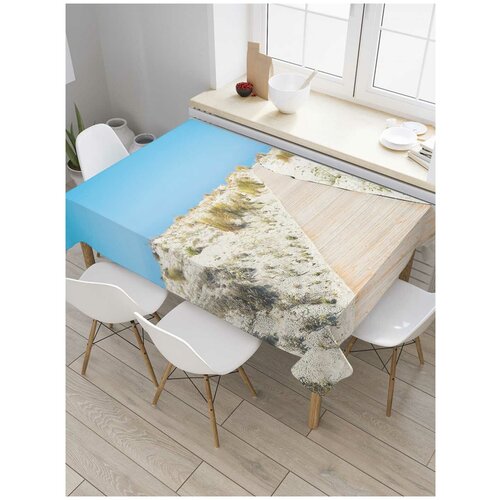 Скатерть прямоугольная JoyArty на кухонный стол "Невидимая дорожка" из оксфорда, 120x145 см