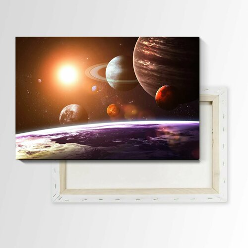 Картина на холсте - "Парад Планет" размер 70-105 см