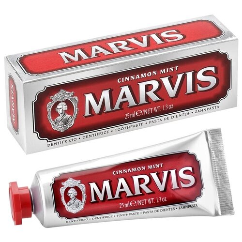 Зубная паста Marvis Cinnamon Mint, 25 мл, 25 г