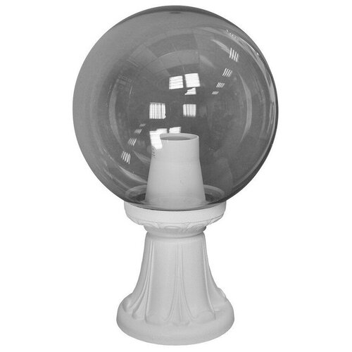 Fumagalli Уличный светильник Globe 250 G25.111.000.WZE27, E27, 60 Вт, цвет арматуры: белый, цвет плафона серый