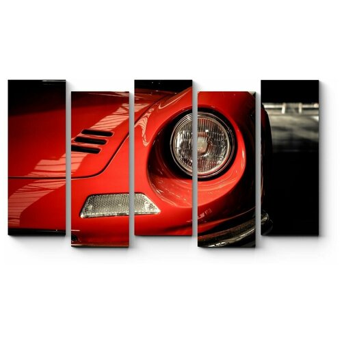 Модульная картина Фронтальные детали Ferrari 90x52