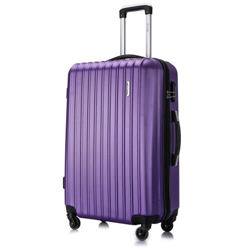 Умный чемодан L'case Krabi, 85 л, размер L, фиолетовый