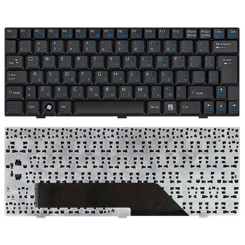 Клавиатура для ноутбука MSI Wind U90 U100 U110 U120 черная