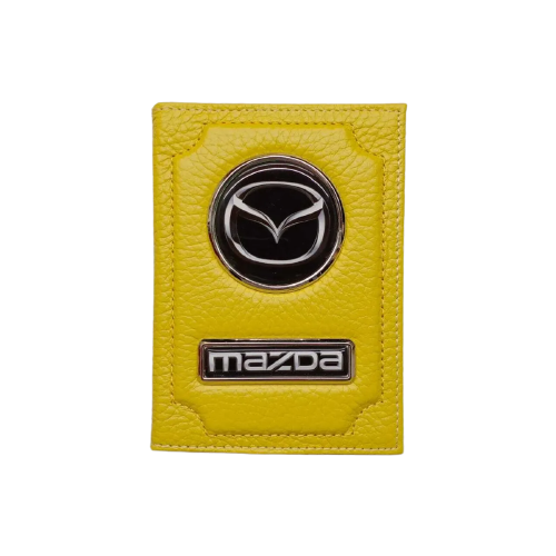 Обложка для автодокументов Mazda 1-6-706, желтый